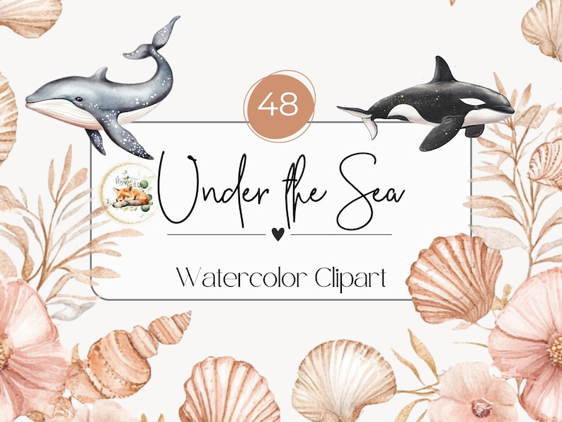 Under the Sea Clipart | Watercolor Under Sea Clipart, Cute Fish Clipart ...