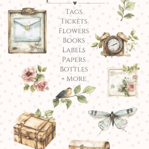 Junk Journalling Clipart | Junk Journal Clipart Downloadable, Whimsical ...