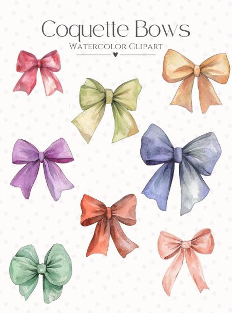 Bow Coquette Clipart, Png Bows Clipart, Coquette Bows Clipart ...