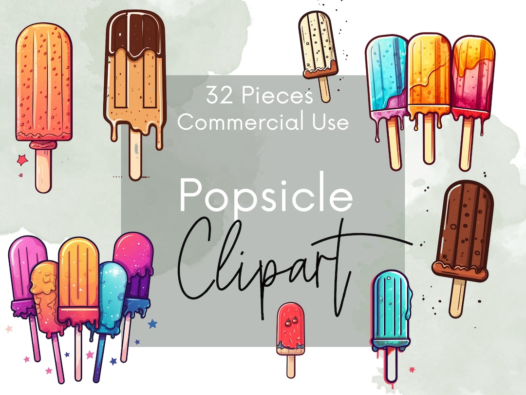 Popsicle Clipart, Popsicle Clip Art, Popsicle Sublimation, Transparent ...