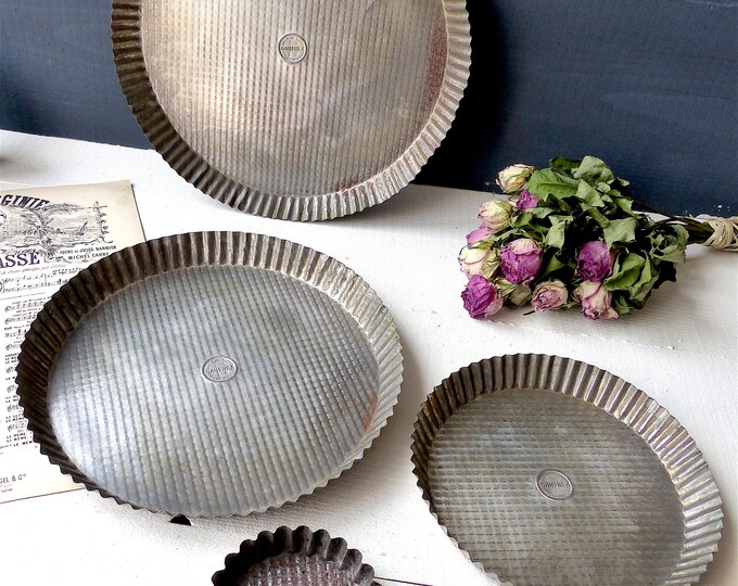 Former French 4 Mussels Vintage Metal Shabby GAUFREX Rustic Decor ...