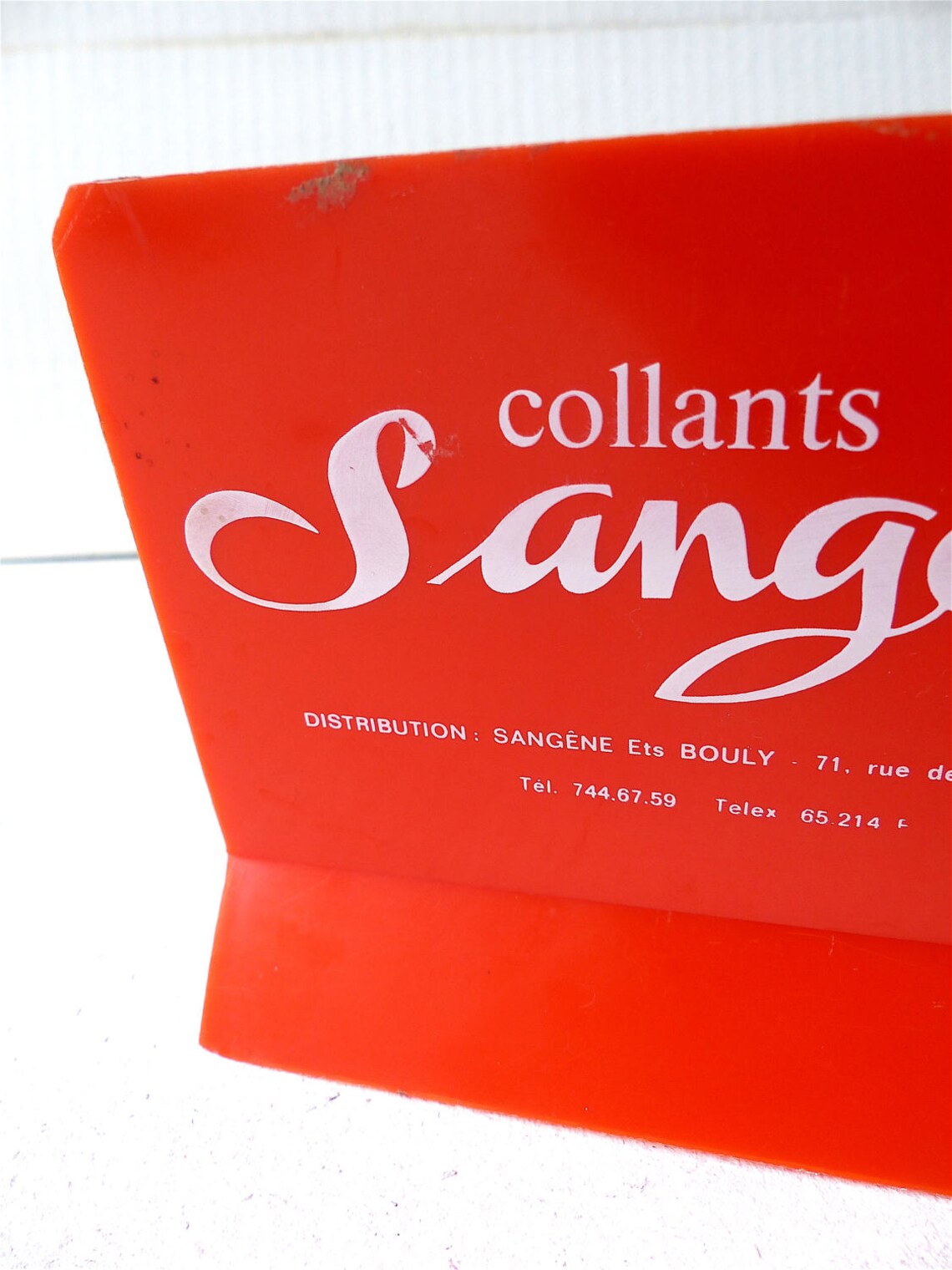 Vintage French Letter Holder Mail Sorter Old PUB Tights SANGÊNE 60s ...