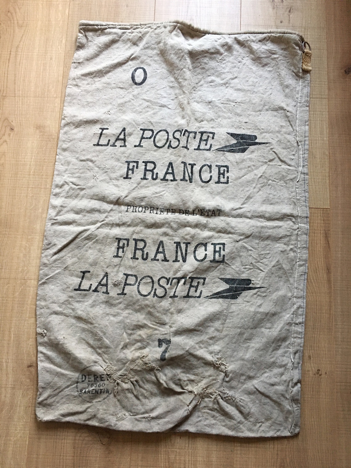Ancien SAC LA POSTE en toile épaisse Shabby french vintage - Etsy France