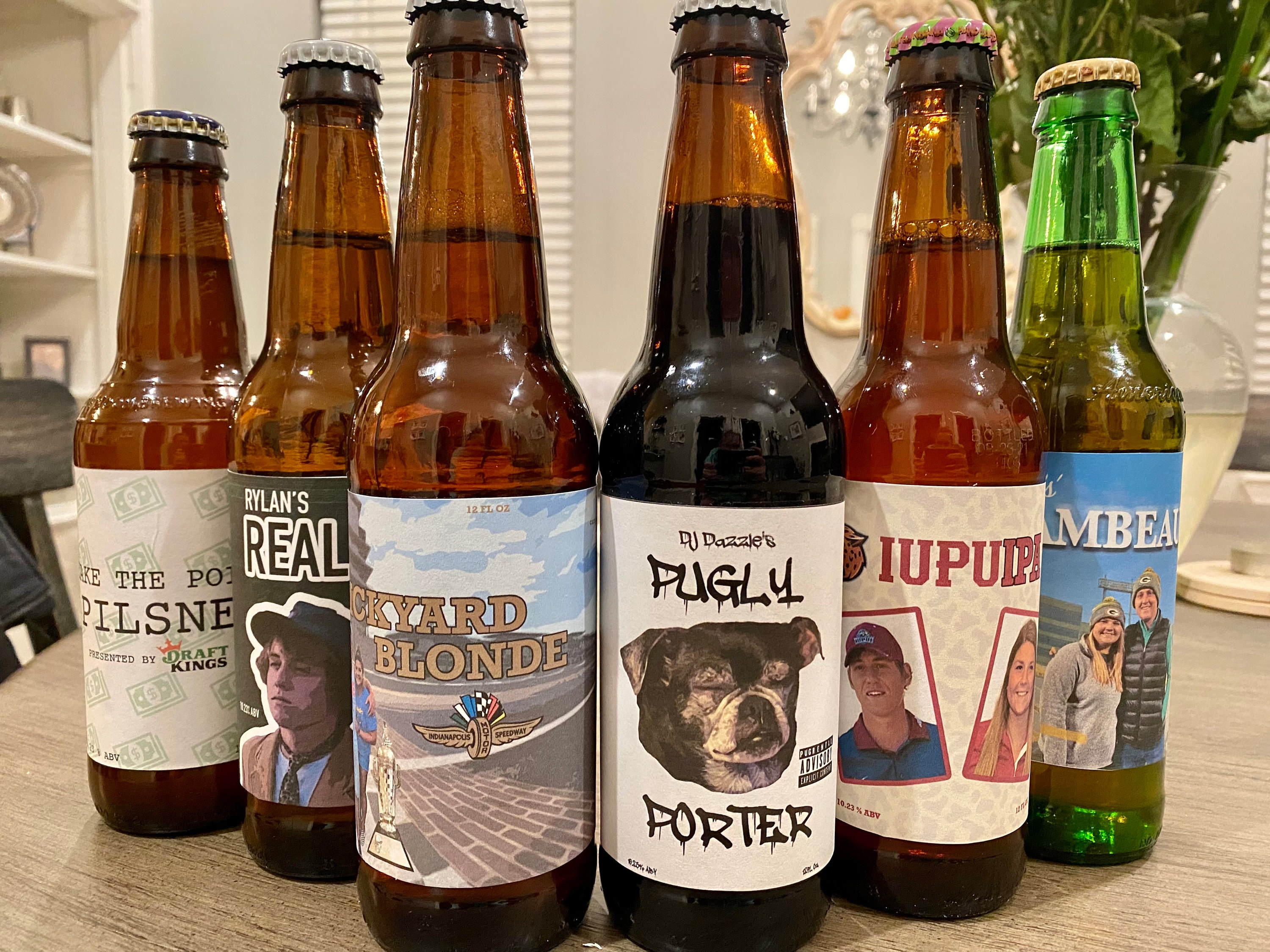 Custom Six Pack of Beer Labels - Etsy