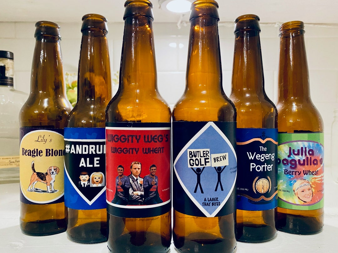 Custom Six Pack of Beer Labels - Etsy