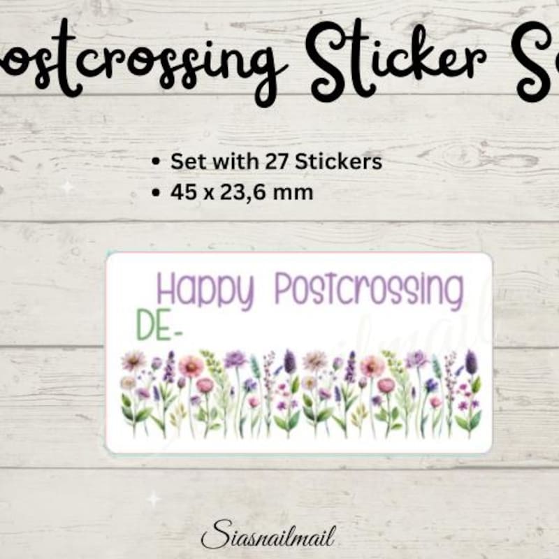 Postcrossing Sticker - Etsy