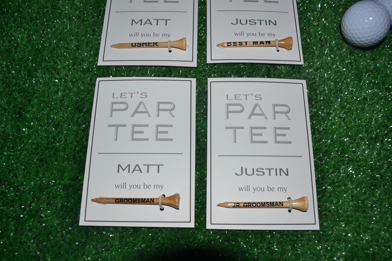 Golf Groomsmen Proposal Golf Tee Proposal Groomsmen Golf - Etsy