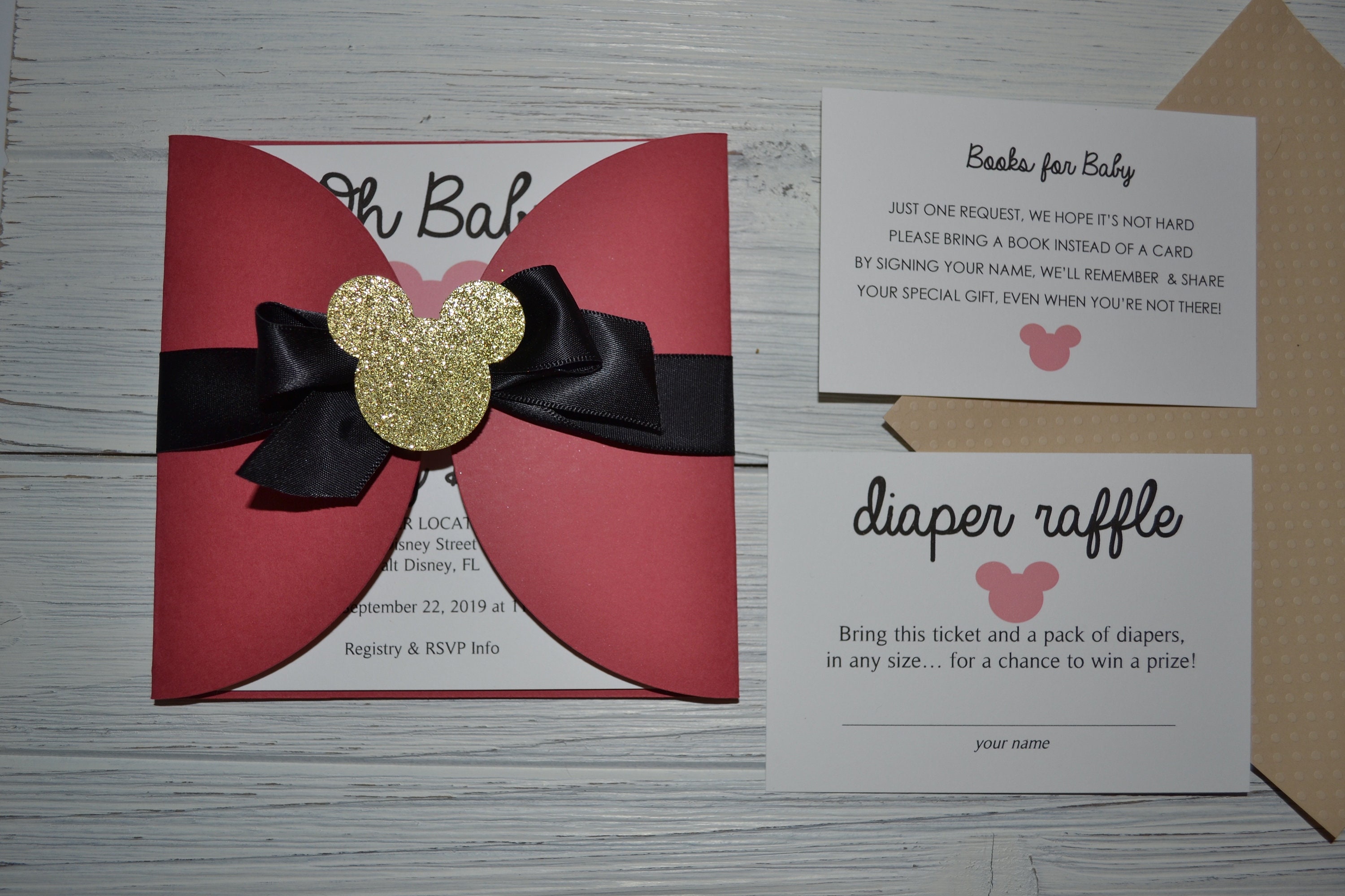Disney Baby Shower Invitations | Etsy