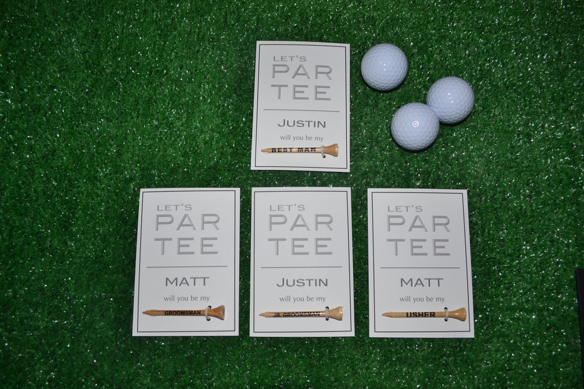 Golf Groomsmen Proposal Golf Tee Proposal Groomsmen Golf | Etsy
