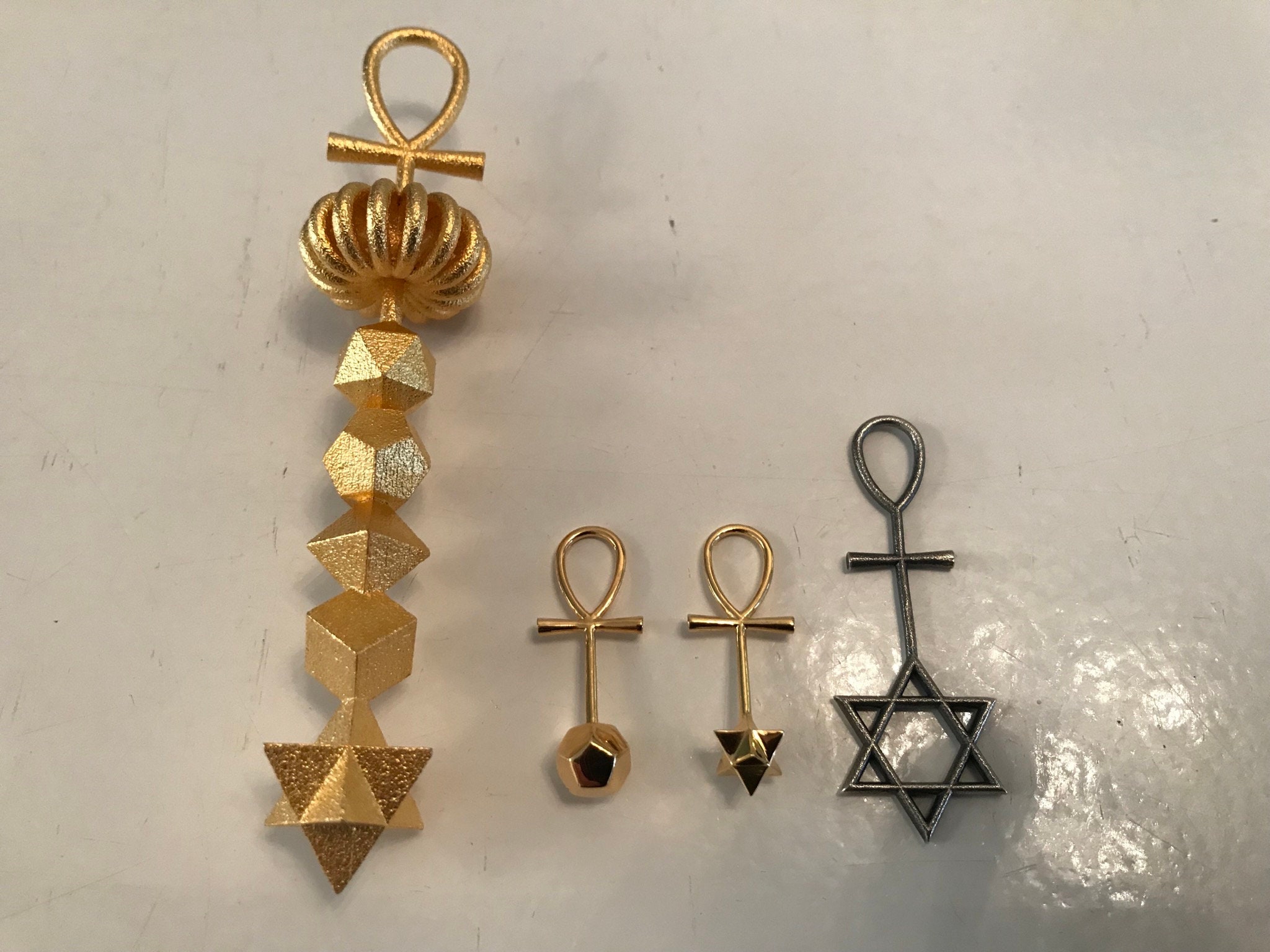 Platonic Solids Sacred Geometry Ankh Cross Energy Pendant - Etsy