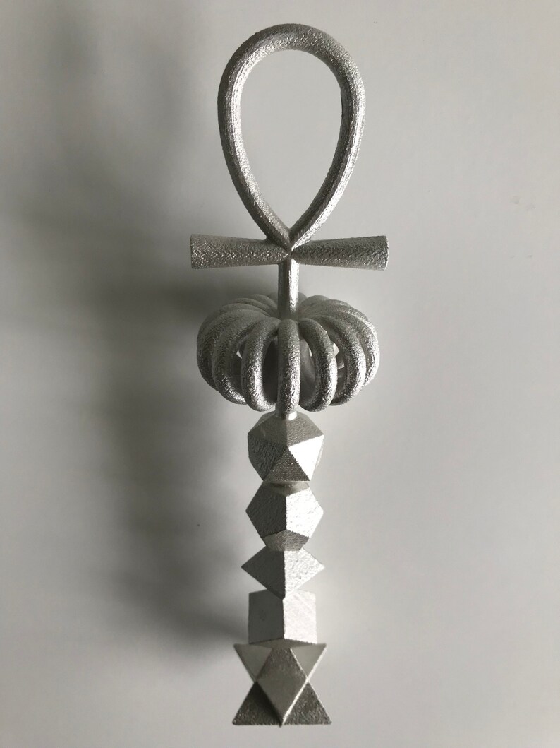 Platonic Solids Sacred Geometry Ankh Cross Energy Pendant - Etsy