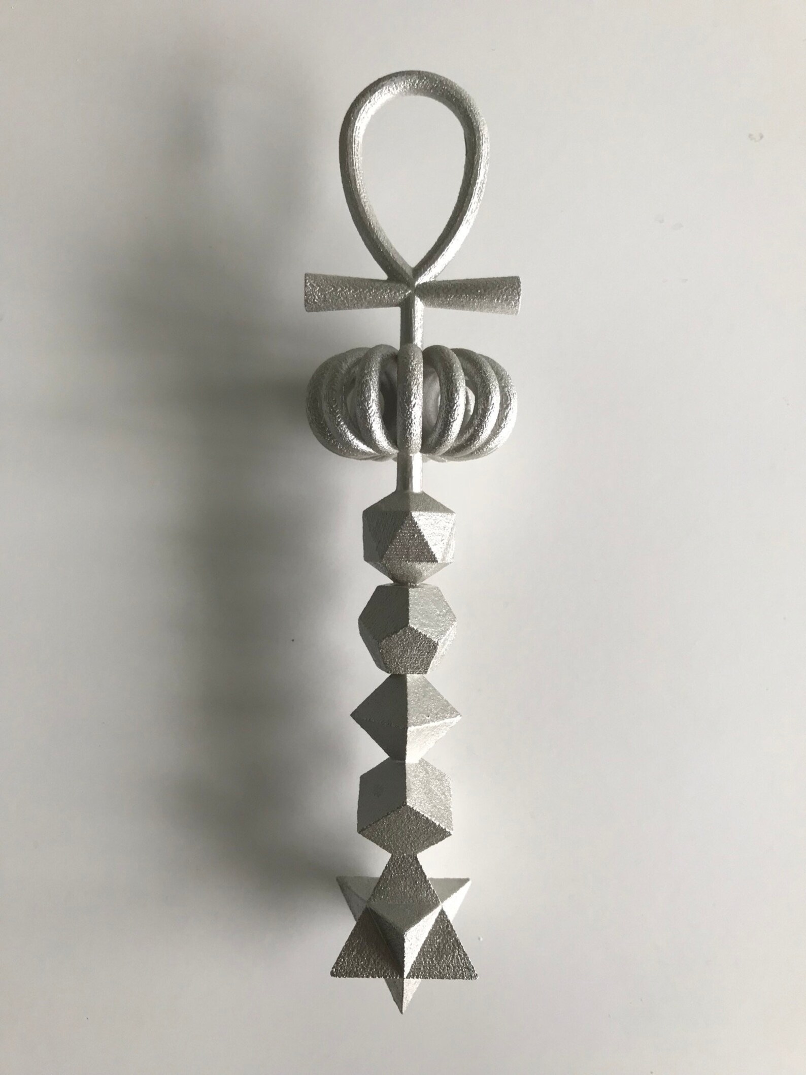 Platonic Solids Sacred Geometry Ankh Cross Energy Pendant - Etsy