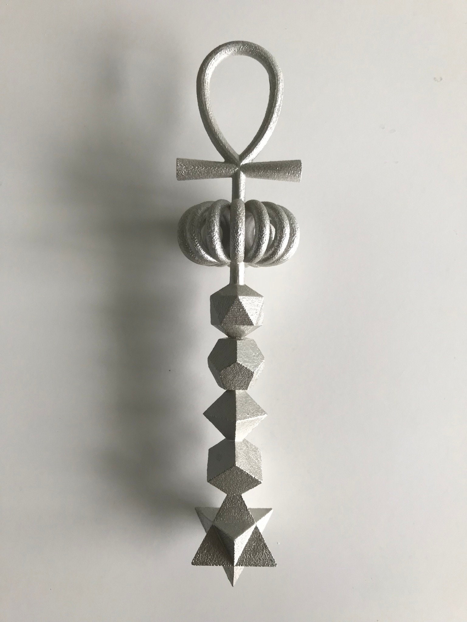 Platonic Solids Sacred Geometry Ankh Cross Energy Pendant - Etsy