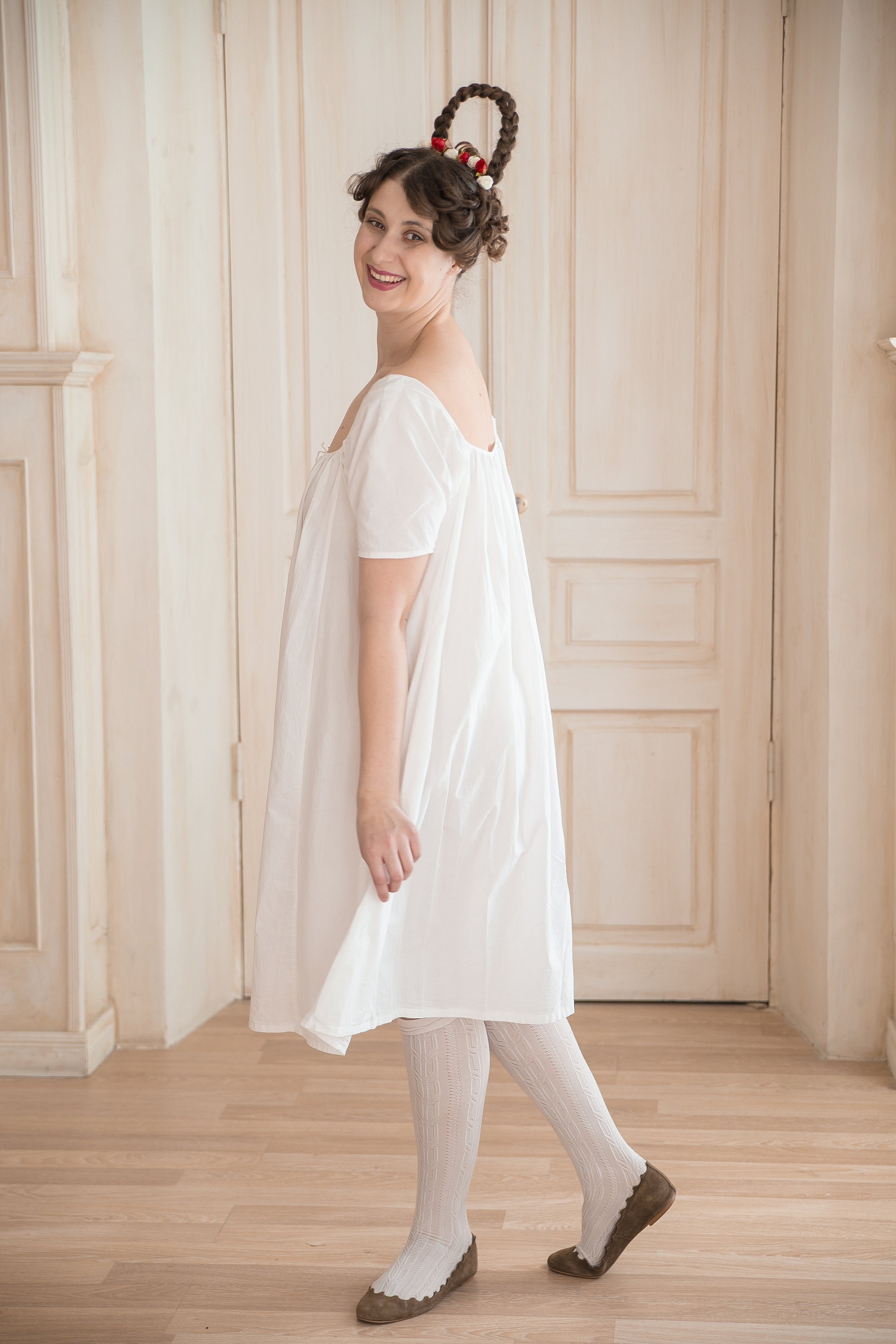 1800 1820s Regency Period Chemise and a Nightgown - Etsy