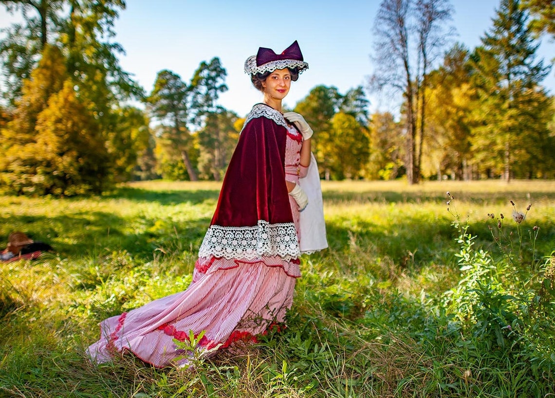 Late Victorian Edwardian Opera Ball Bride Velvet Cape - Etsy