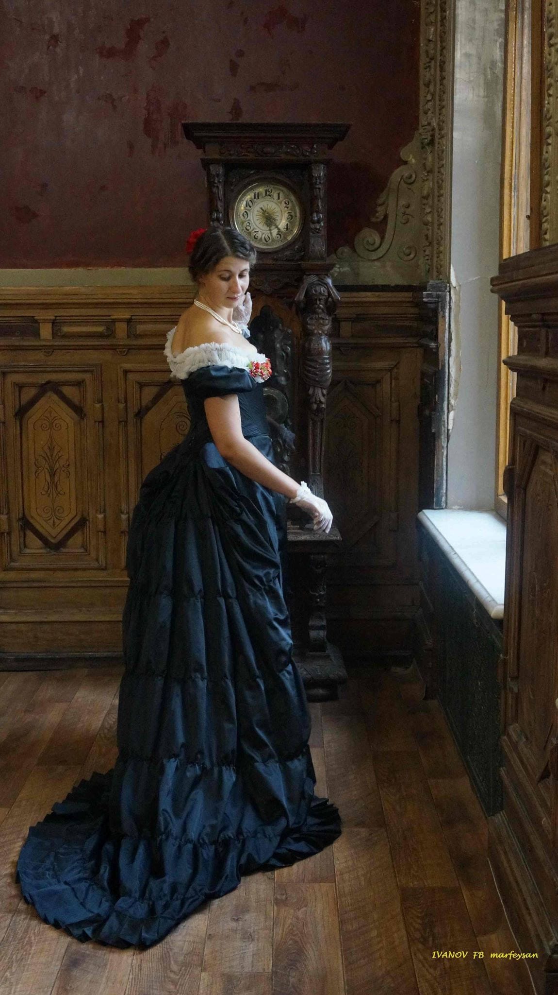 Victorian Black Bustle Dress - Etsy Australia