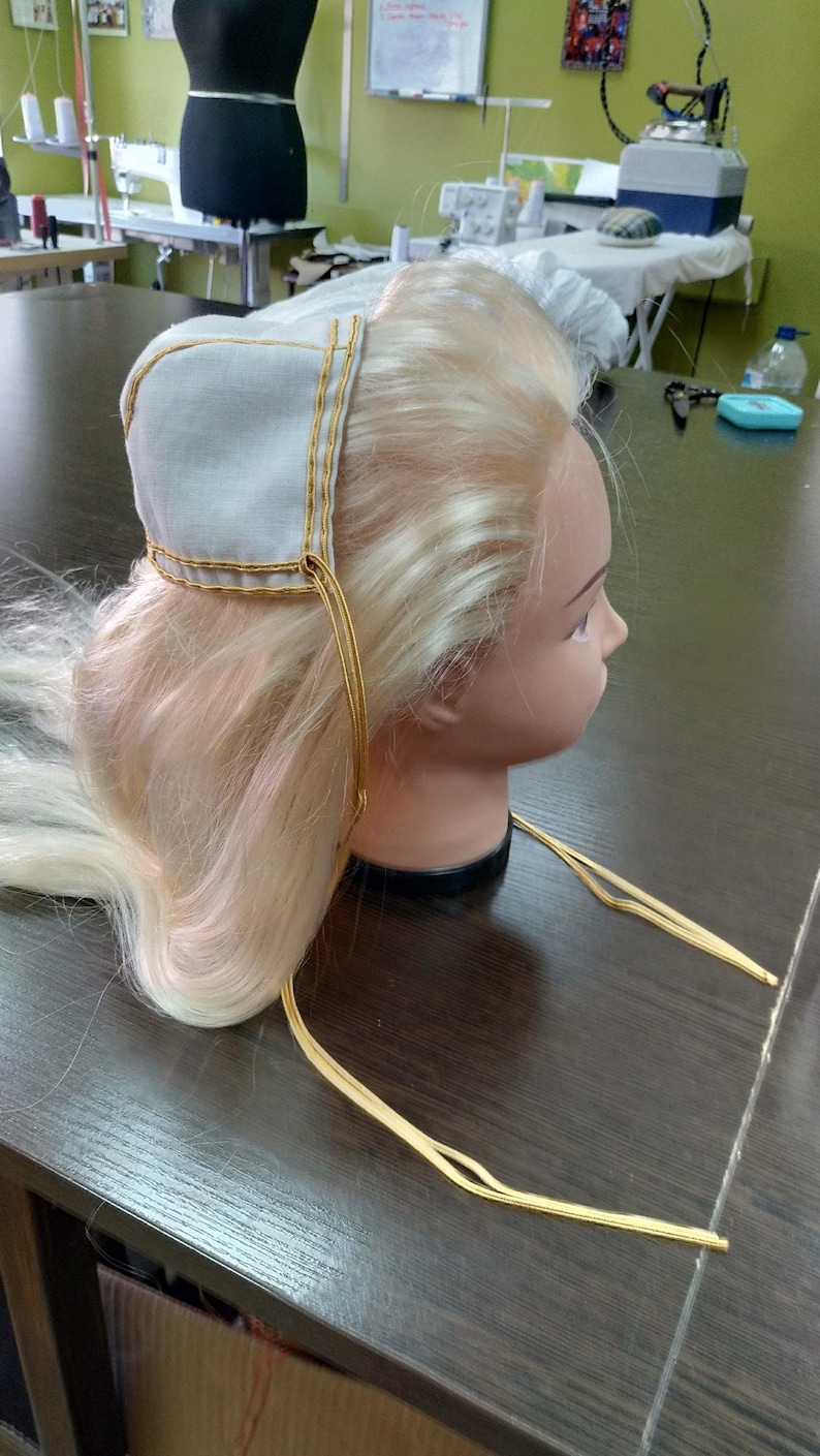 Italian Renaissance Headpiece Fairy Cap Lucrezia Borgia Headpiece - Etsy