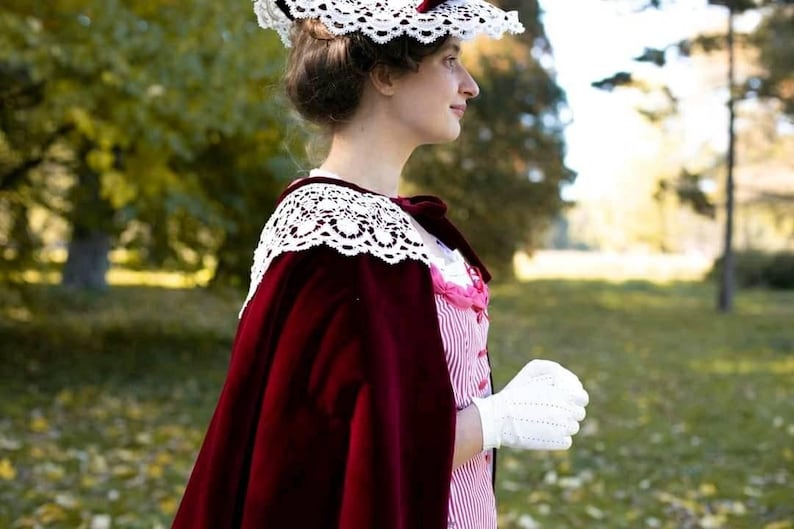 Late Victorian Edwardian Opera Ball Bride Velvet Cape - Etsy