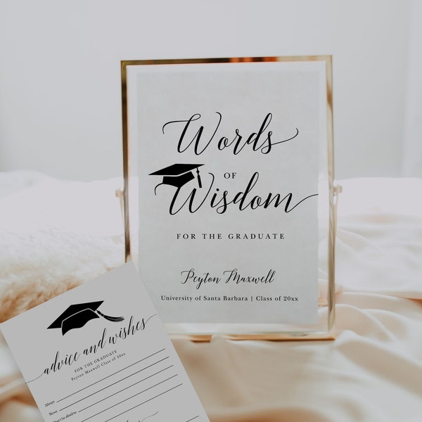 Graduation Words of Wisdom - Etsy