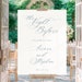 Simple Rehearsal Dinner Welcome Sign, Elegant Calligraphy the Night ...