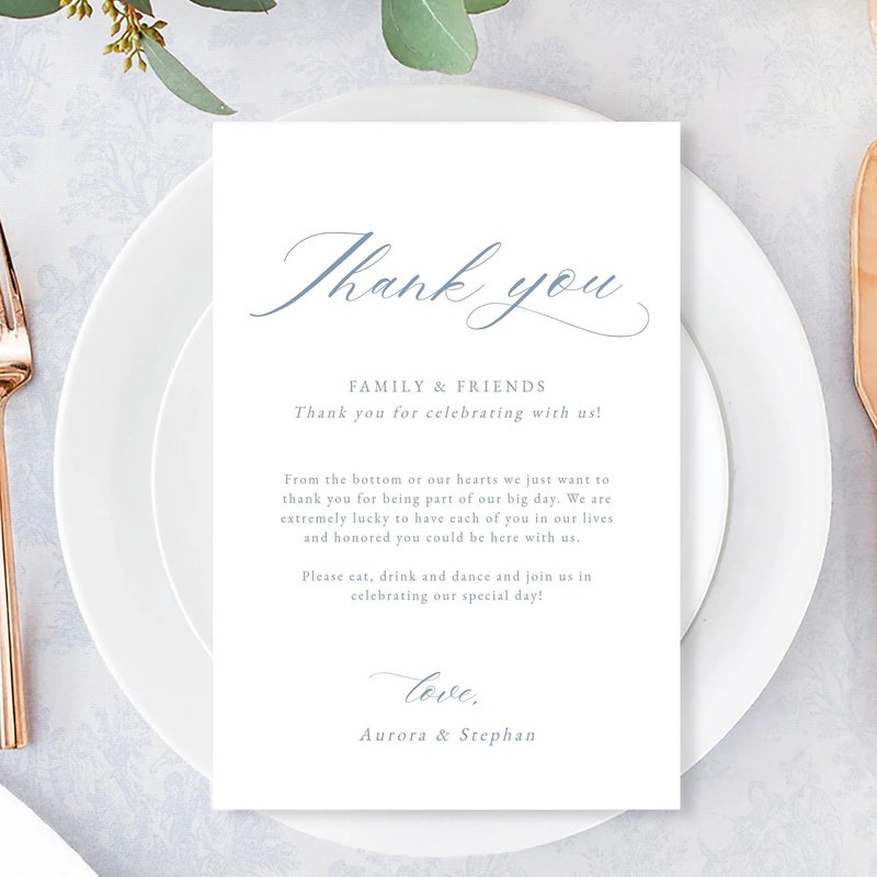 Reception Thank You - Etsy