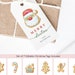 Gingerbread Cookie Christmas Gift Tags, Santa Holiday Gift Tags ...