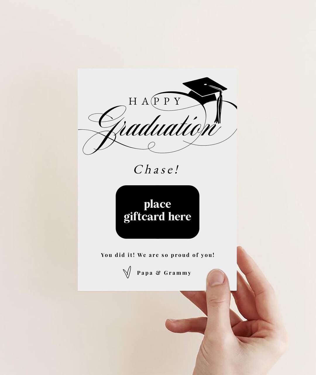 Graduation Gift Card Holder, Printable Graduation Gift Card Holder ...