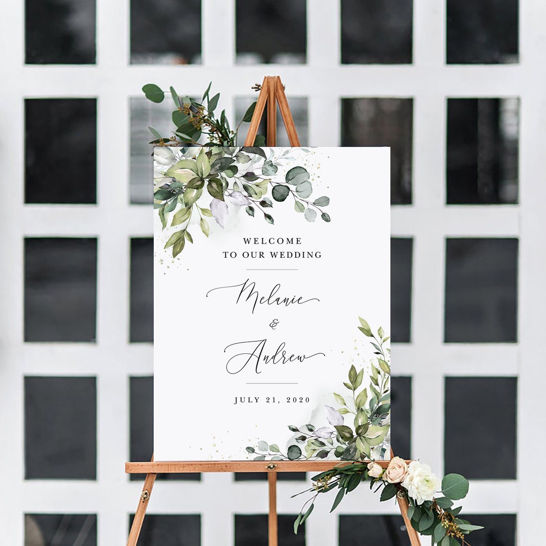 Large Wedding Welcome Sign, Custom Wedding Sign, Bohemian Welcome Sign ...