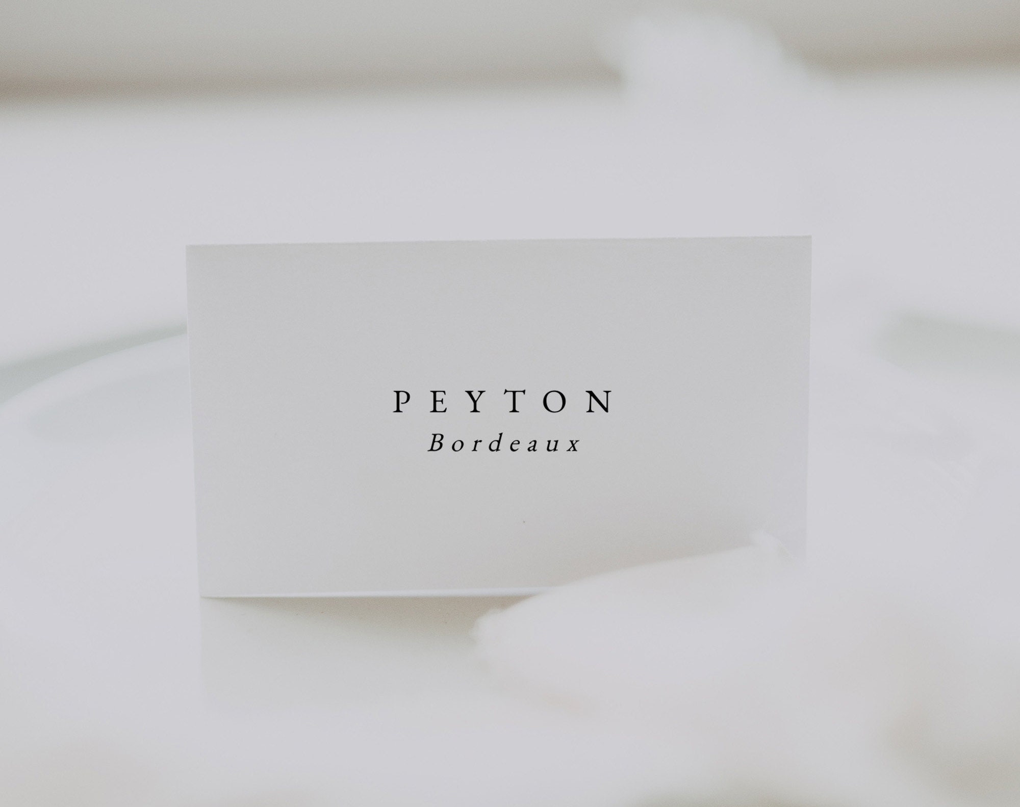 Simple Wedding Place Card Template Modern Wedding Escort | Etsy