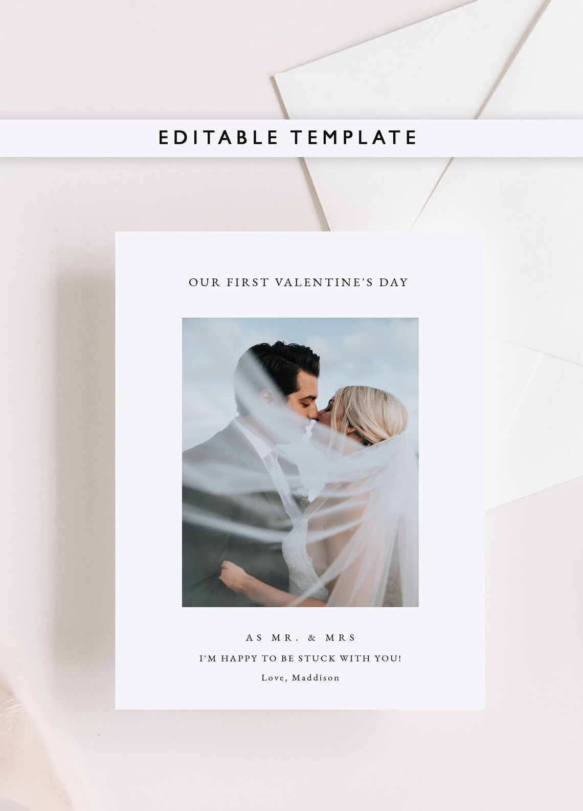 Printable First Valentine's Day Together Card Just | Etsy