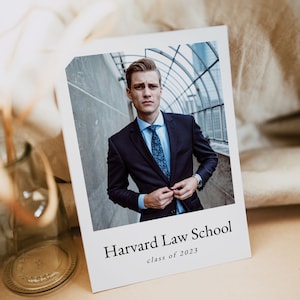 Law School Graduation Invitation Template, Editable Law School ...