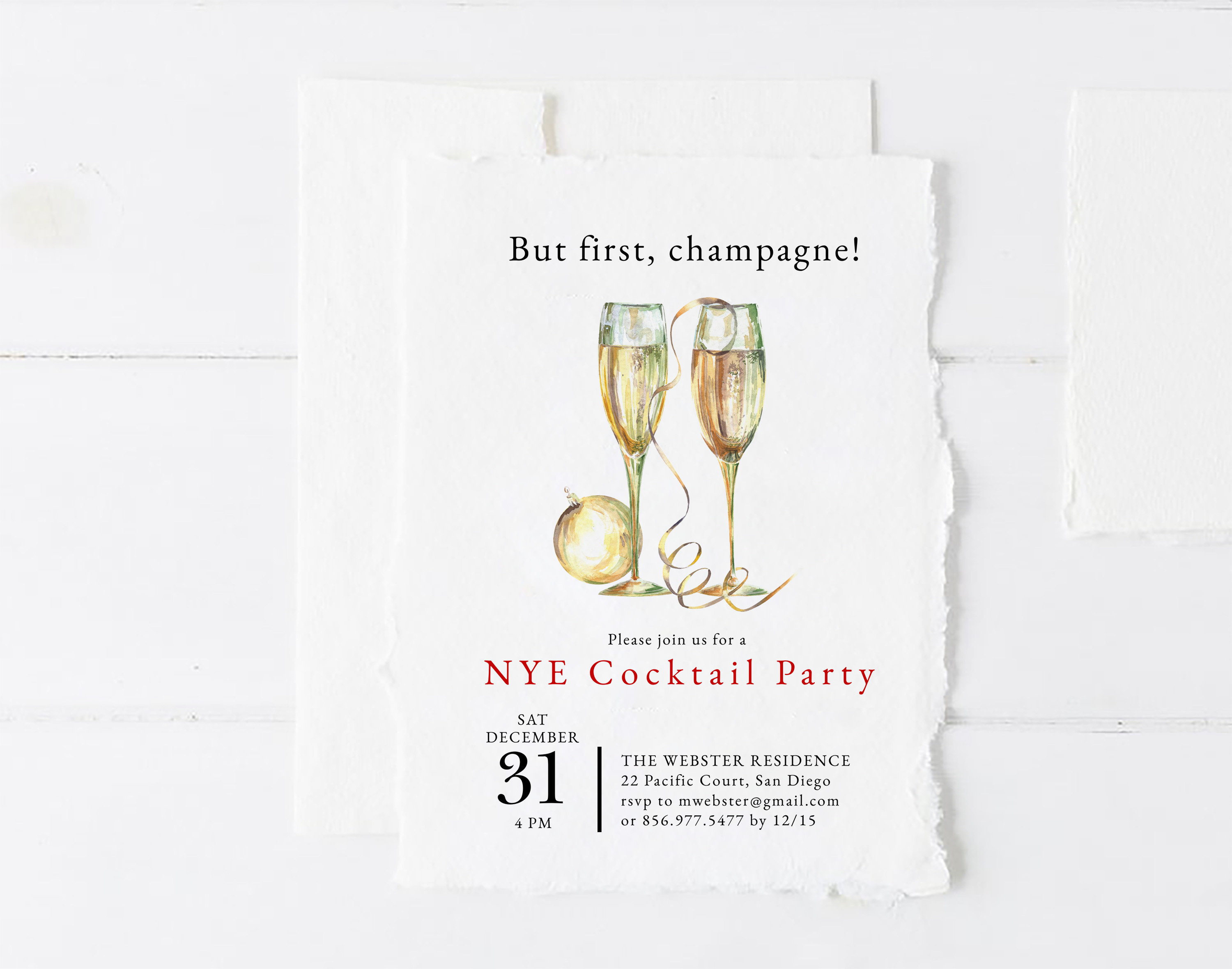 NYE Cocktail Party Invitation Template but First Champagne - Etsy