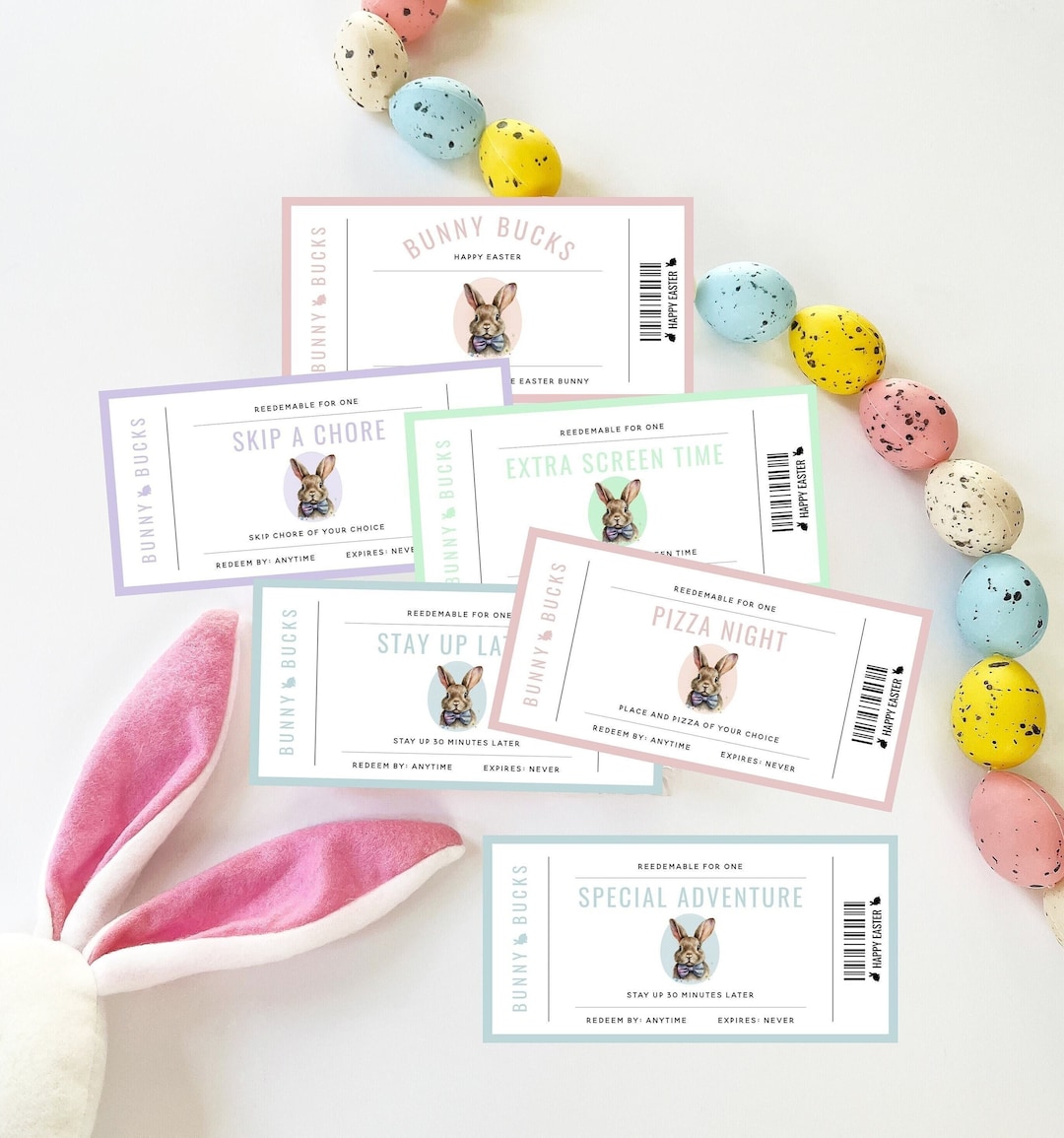 Editable Easter Coupon Book, Fun Easter Coupon Book Gift for Kids ...