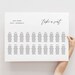 Minimalist Seating Chart Template Elegant Seating Chart - Etsy