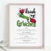 Grinch Christmas Bar Menu Template, Let's Drink up Grinches Christmas ...