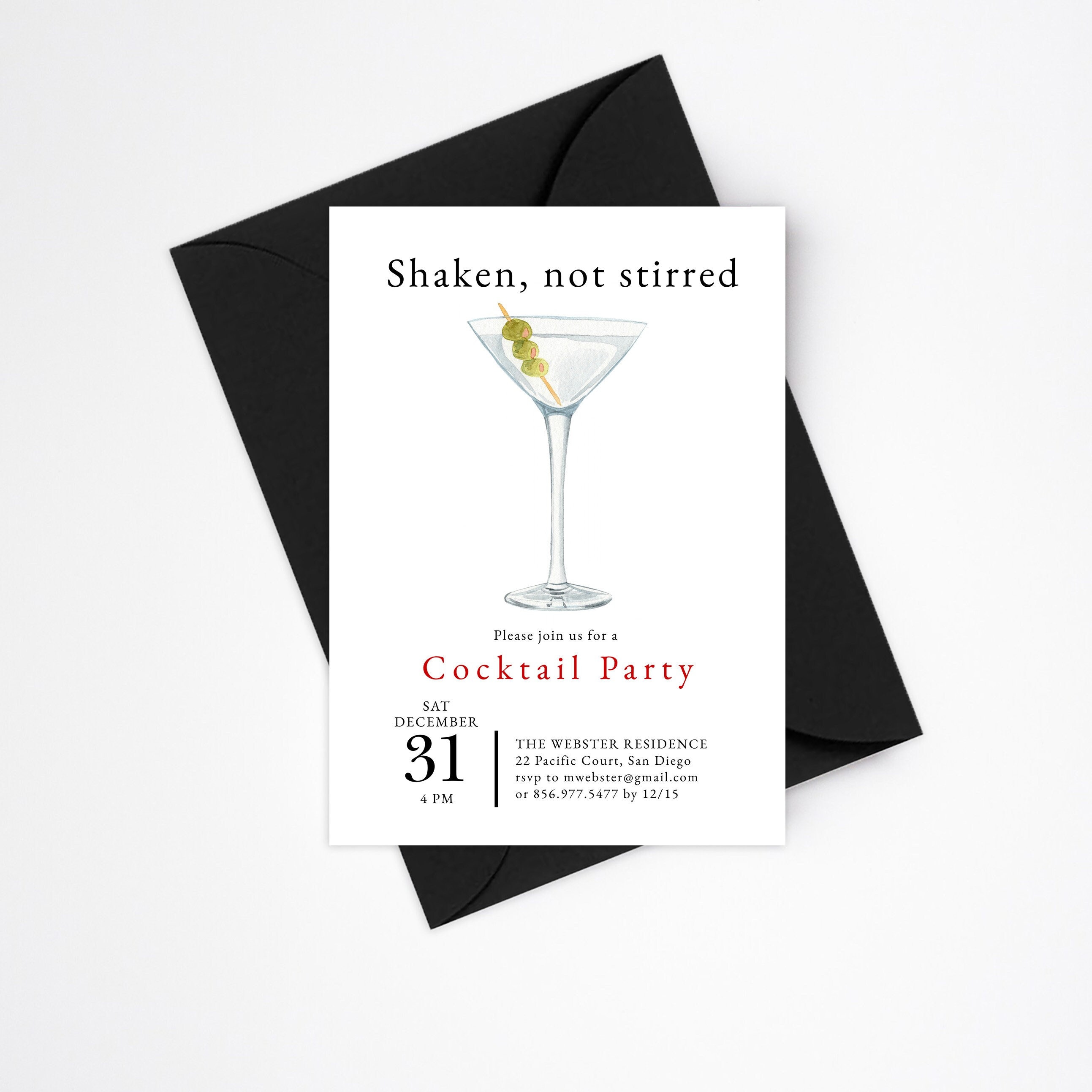 Cocktail Invitation Wording Samples