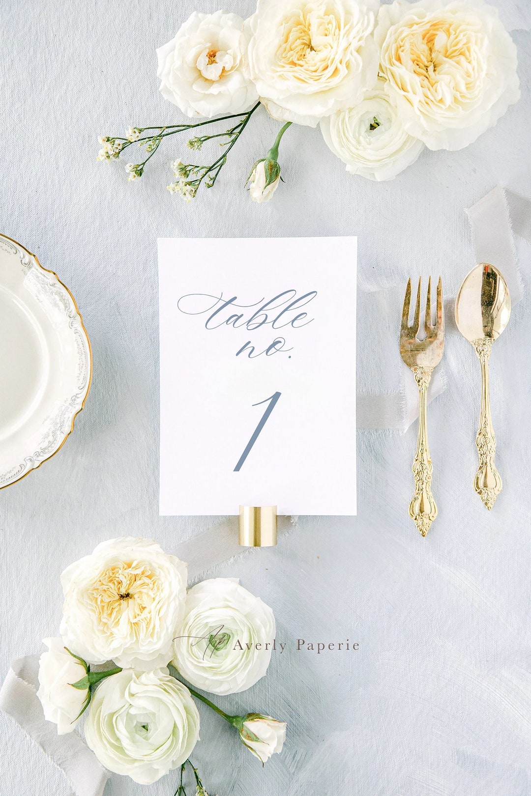 Elegant Table Numbers Template, Calligraphy Table Numbers in French ...
