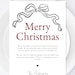 Christmas Dinner Welcome Note Template, Christmas or Friendsmas ...