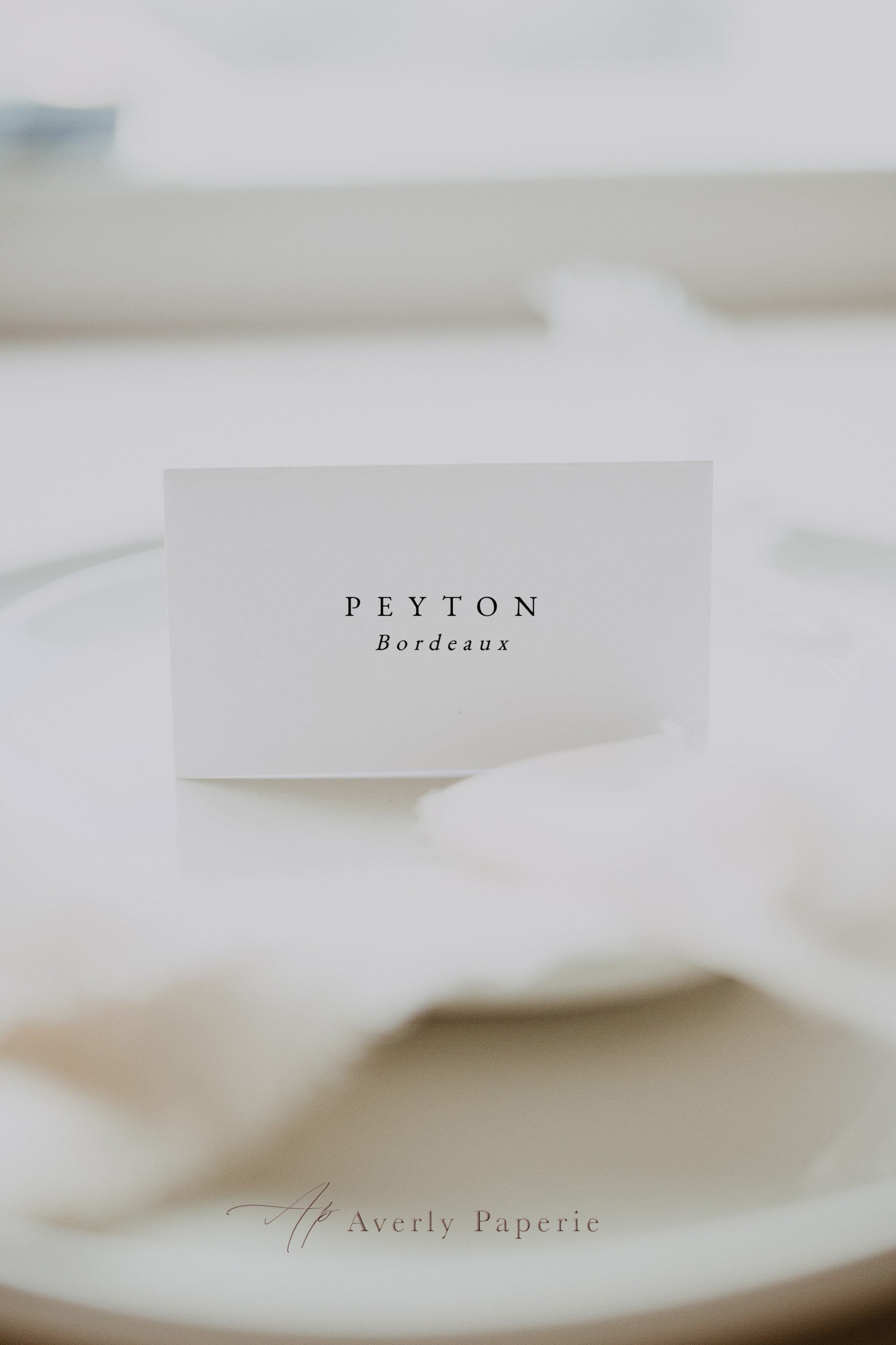 Simple Wedding Place Card Template Modern Wedding Escort | Etsy