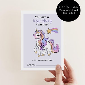 Printable Unicorn Valentine's Day Cards, Valentine's Day Cards for Kids ...
