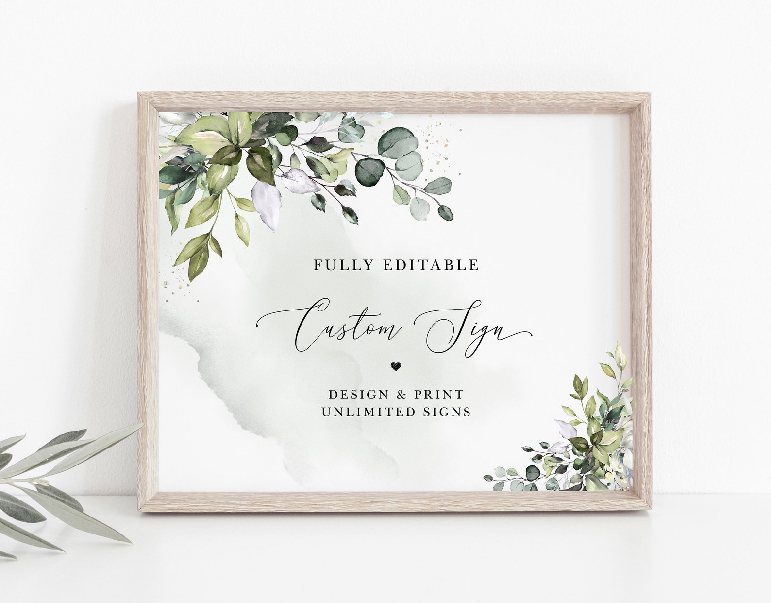 Editable Custom Wedding Sign Template 100% Editable Bridal - Etsy