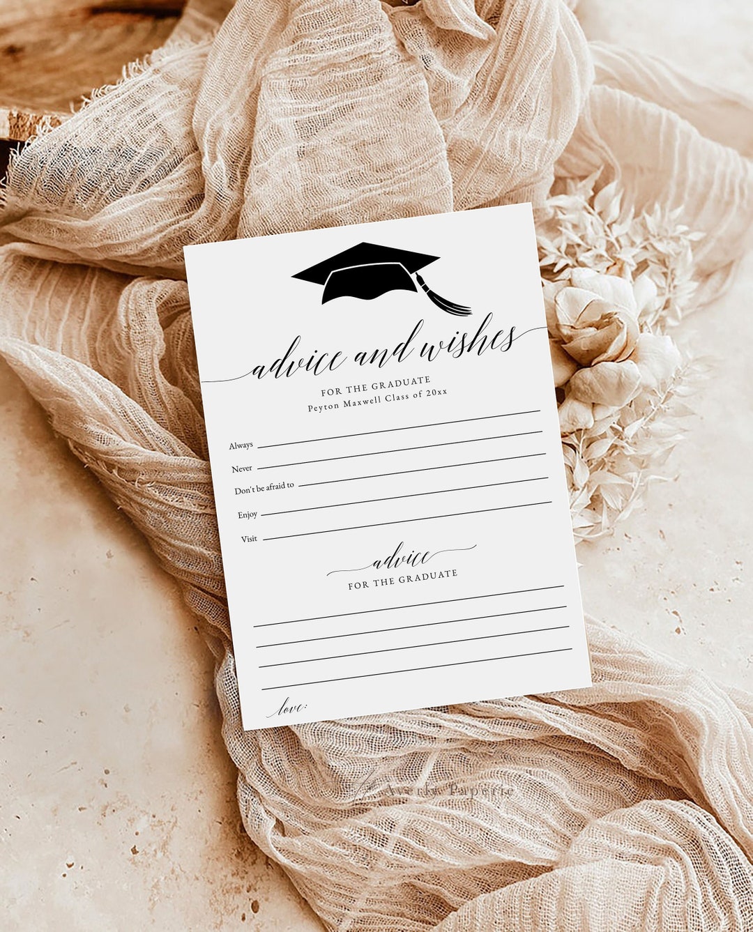 Graduation Advice and Wishes, Printable Graduation Words of Wisdom ...