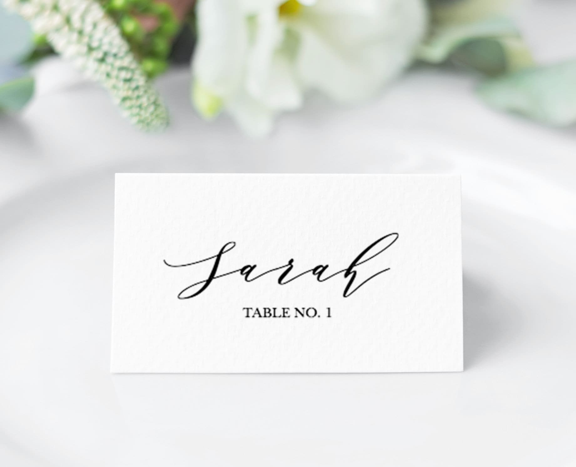 Editable Wedding Place Card Template Minimalist Wedding Place | Etsy