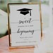 Graduation Party Sign Template, Printable Graduation Treat Table Sign ...