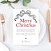 Christmas Dinner Welcome Note Template, Christmas or Friendsmas ...