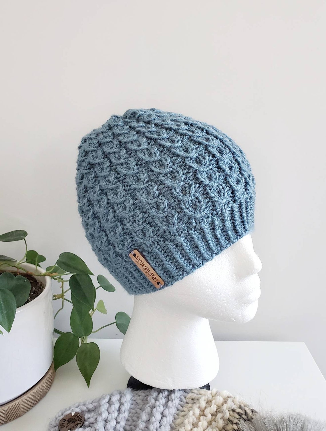 Knit Pattern PDF File the Aster Beanie Light Weight Knit - Etsy