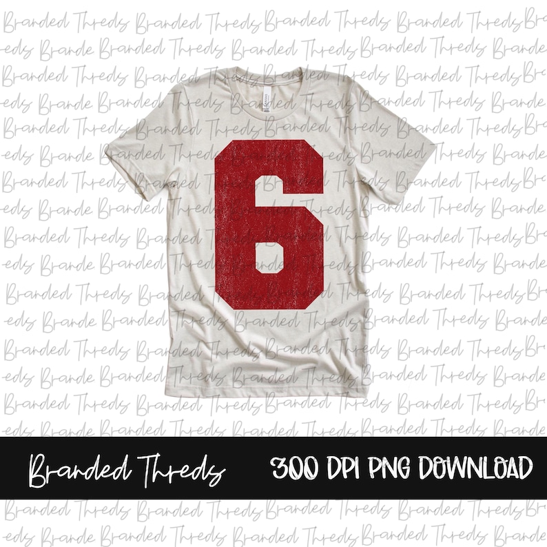 VARSITY Distressed Numbers, Printable Number, PNG File for Sublimation ...