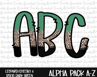 Leopard Boho Font - Etsy