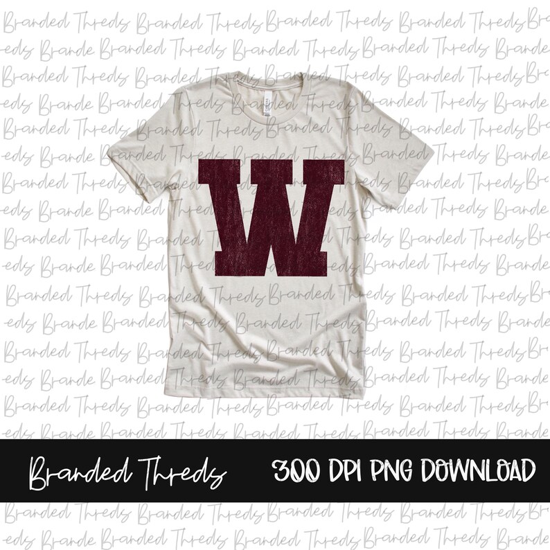 VARSITY Distressed Alphabet, Printable Letters, PNG File for ...