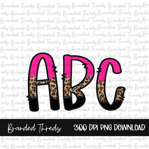 Pink Leopard Alpha Png - Etsy
